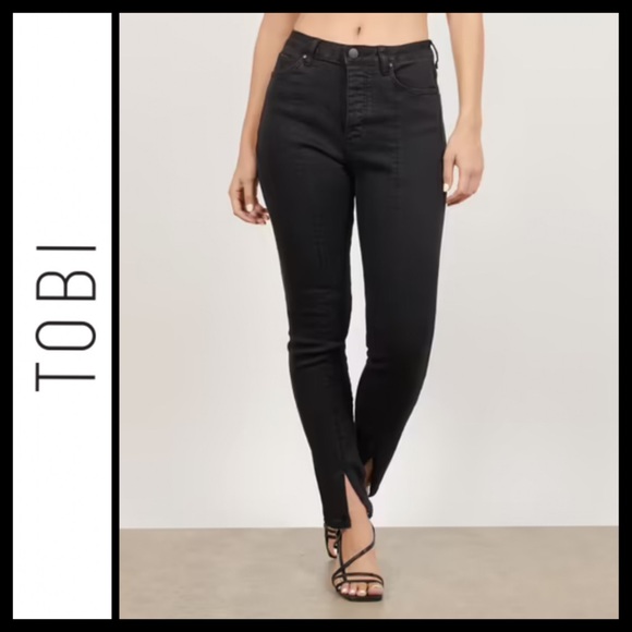 Tobi | Jeans | Tobi Hampstead High Rise Slit Hem Crop Skinny Jeans ...